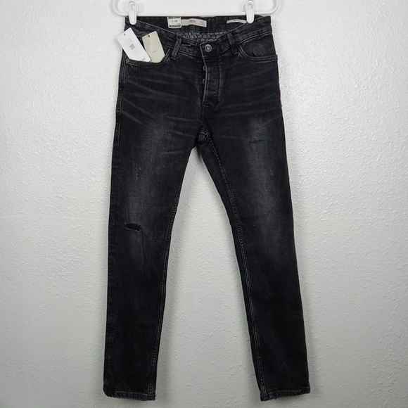 Mango | Jeans | Mng Men Jeans Mens 28x3 Tim Black Slim Button Fly Denim ...